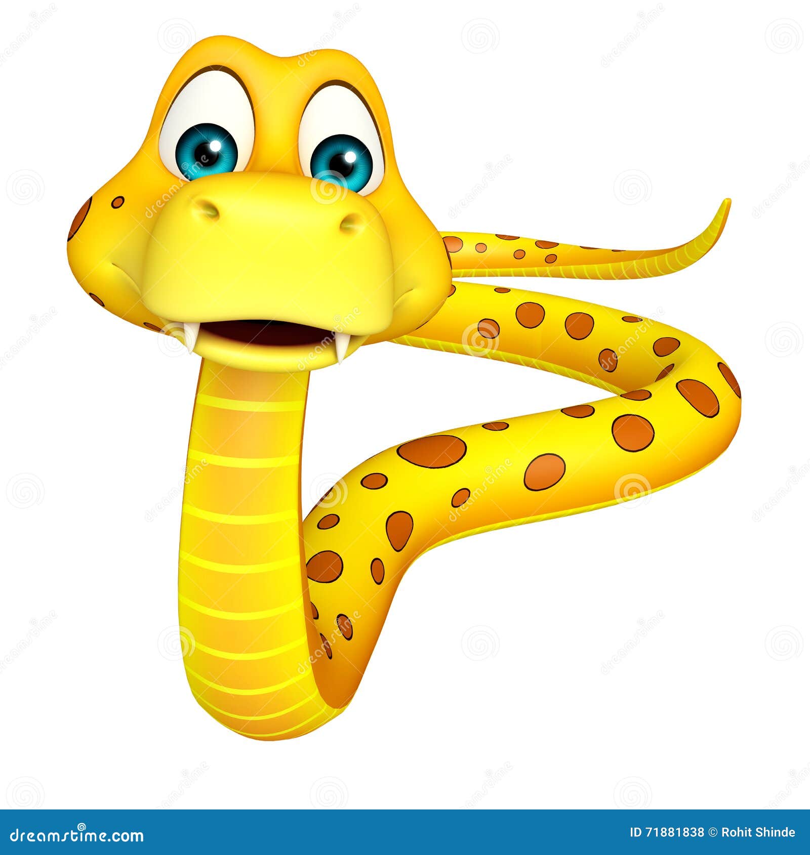 Fun Walk Snake Cartoon Character Stock Illustration - Illustration of ...