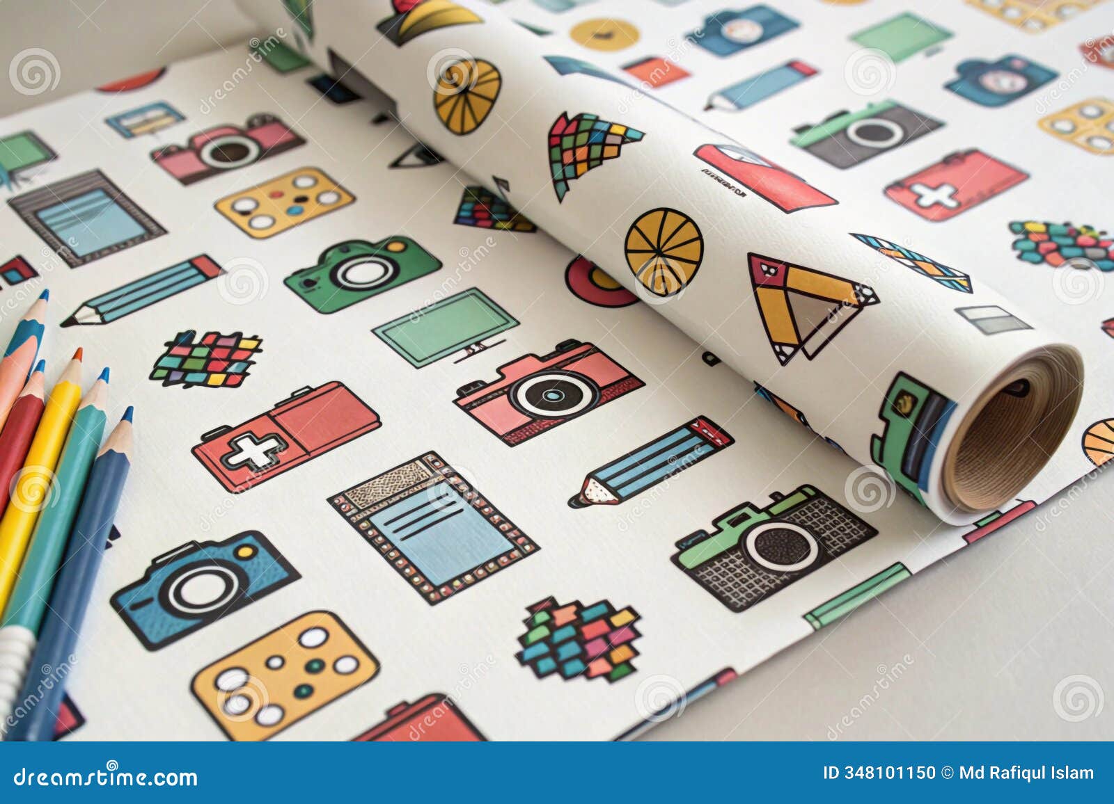 A Fun Wallpaper Filled with Pixel Art Versions of Classic Design Icons ...