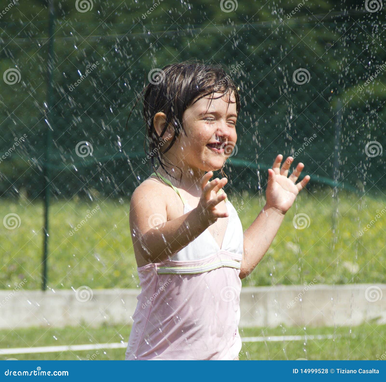 Fun with water stock photo. Image of drops, kids, play - 14999528