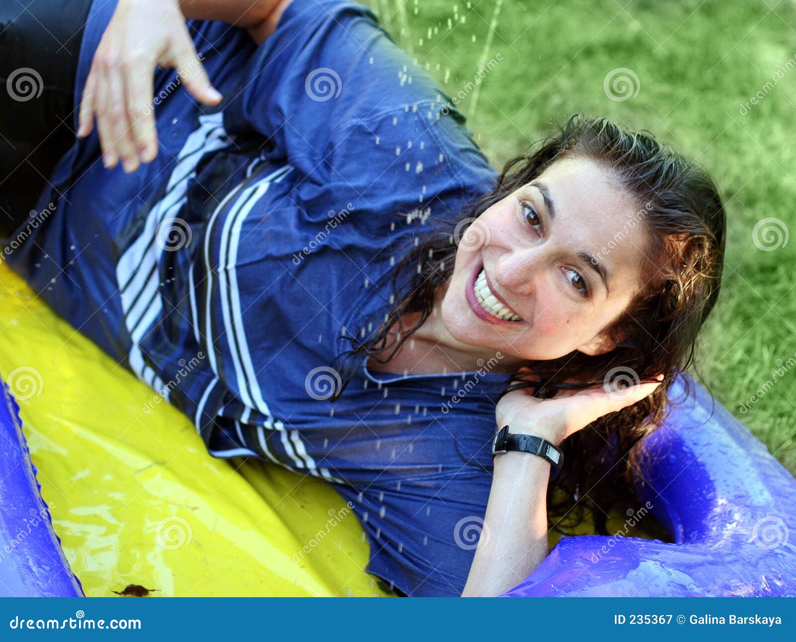 Fun with water stock image. Image of girls, funny, bright - 235367