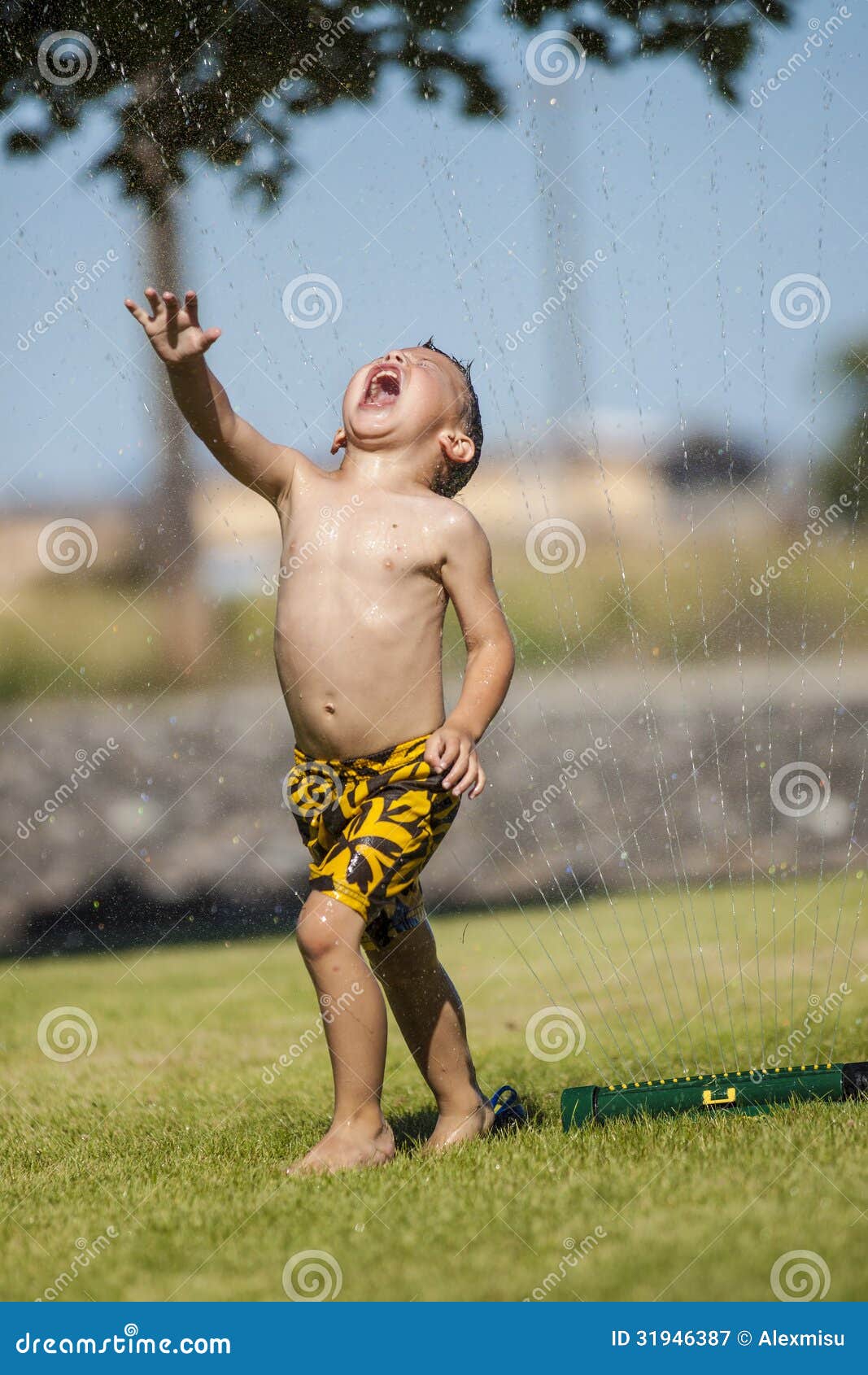 Fun with water stock image. Image of happy, person, recreation - 31946387