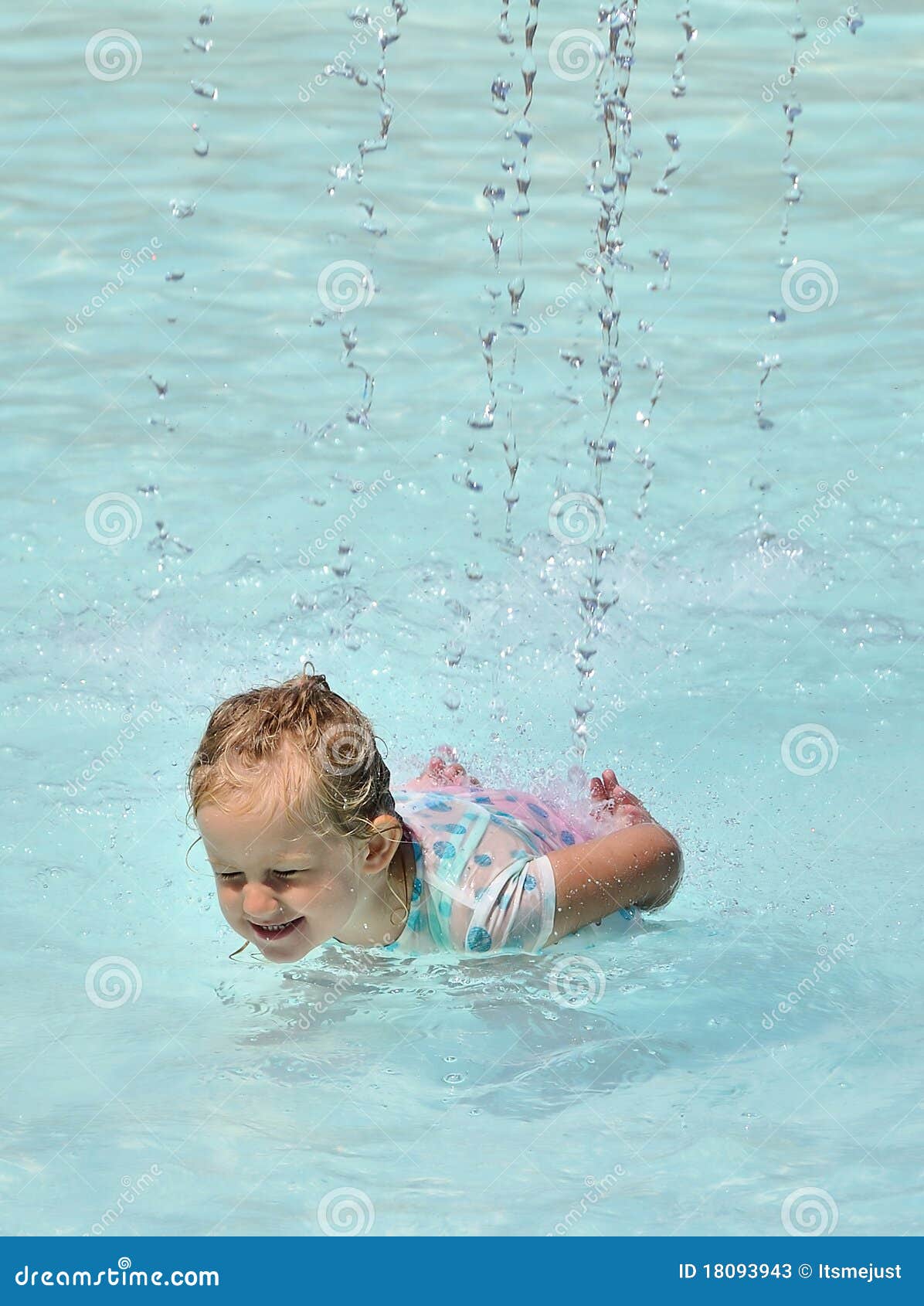 Fun with Water in a Swimming Pool Stock Image - Image of play, trip ...