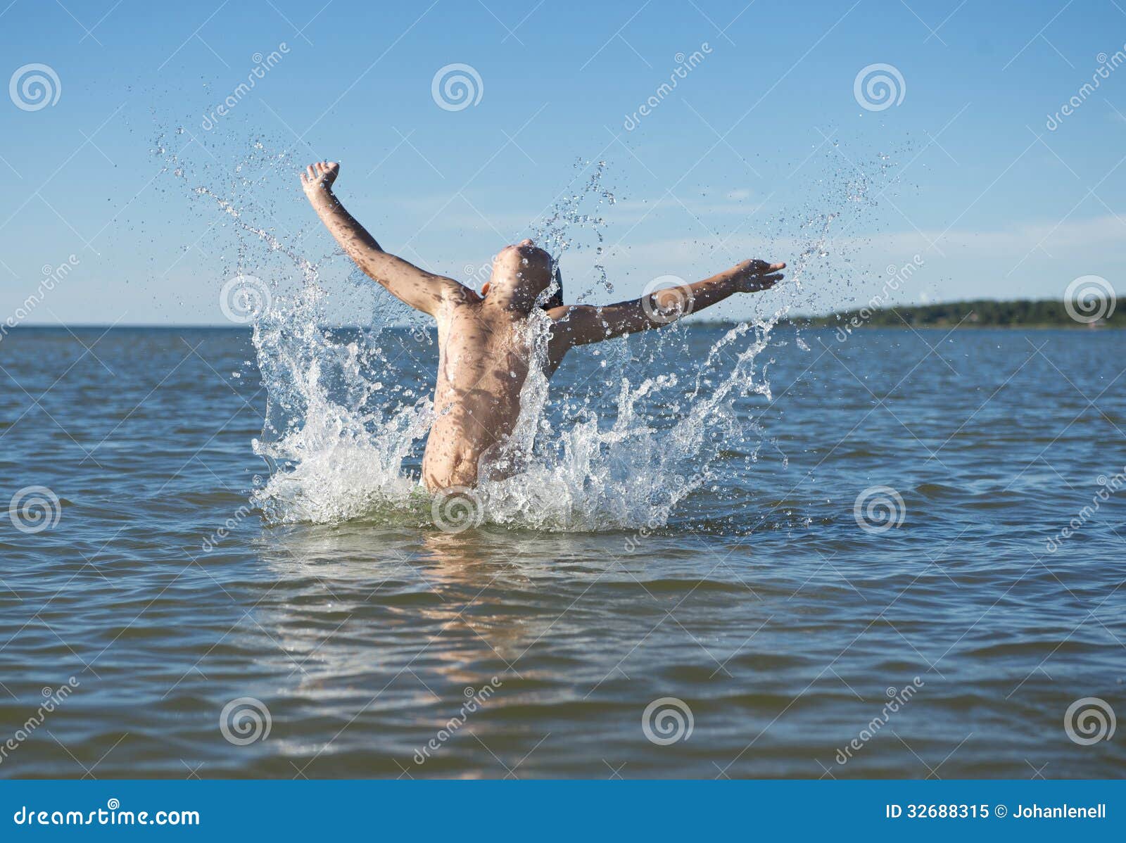 Fun in water stock image. Image of outdoor, beach, lake - 32688315