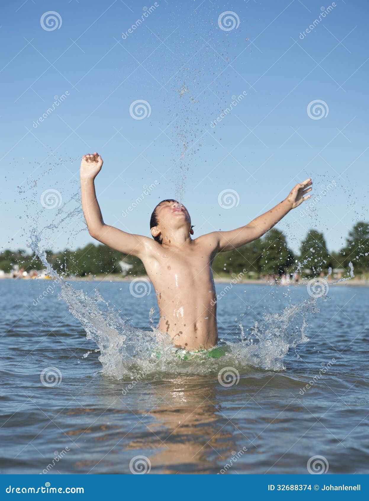 Fun in water stock photo. Image of ocean, outstretched - 32688374