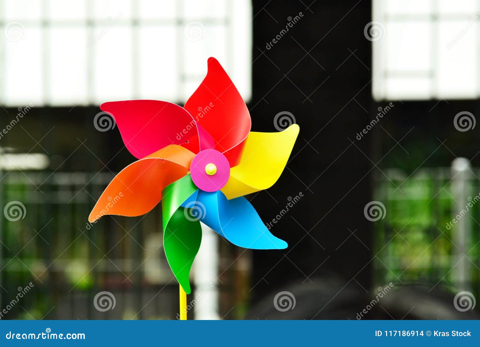Fun windmill full colour stock photo. Image of playfull - 117186914
