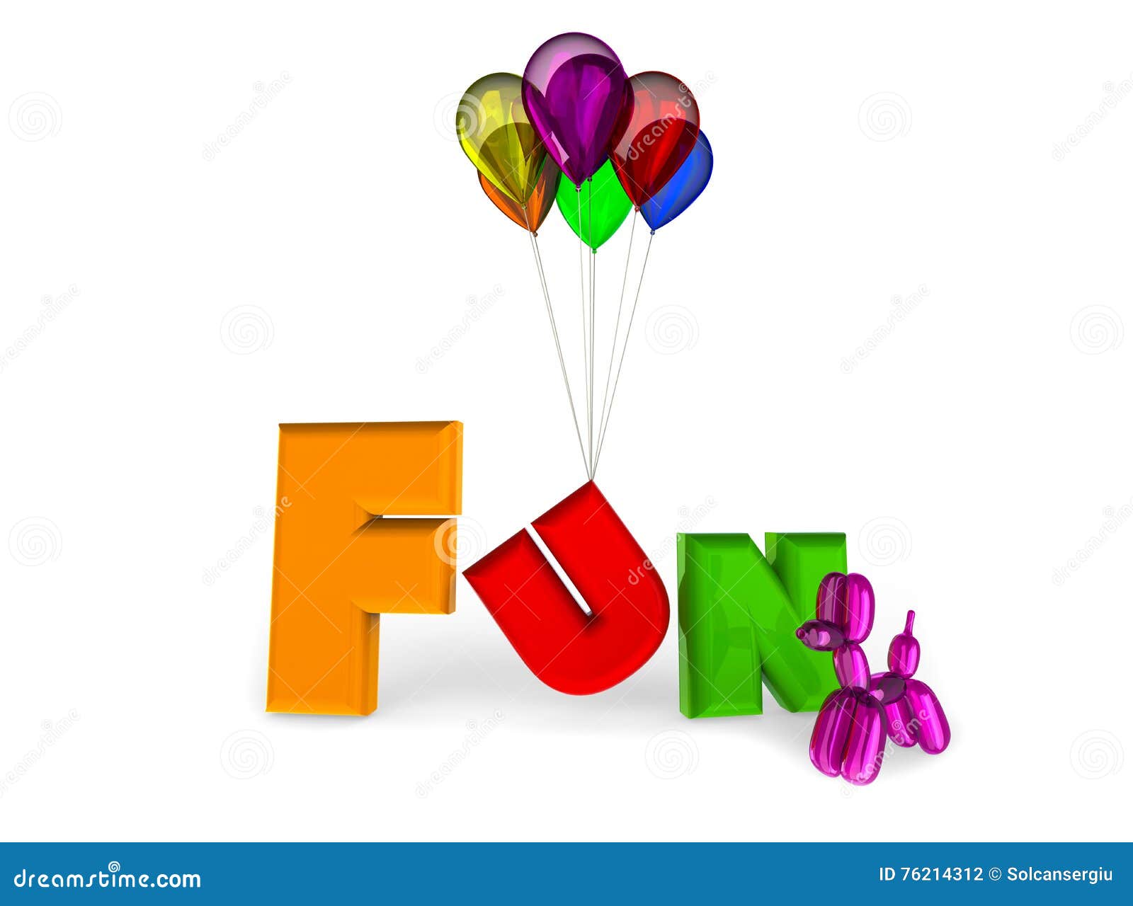 Fun Word stock illustration. Illustration of child, abstract - 76214312