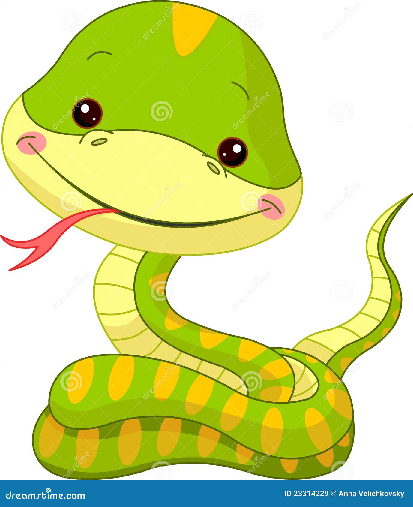 Cute Baby Snake Clipart
