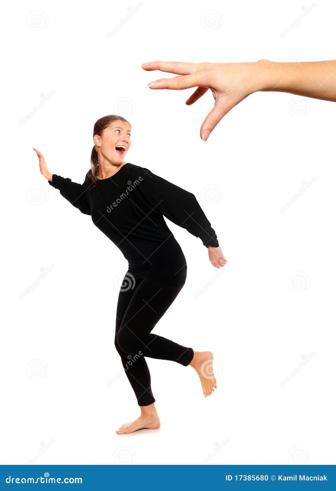 Funcionamento afastado foto de stock. Imagem de dedos - 17385680