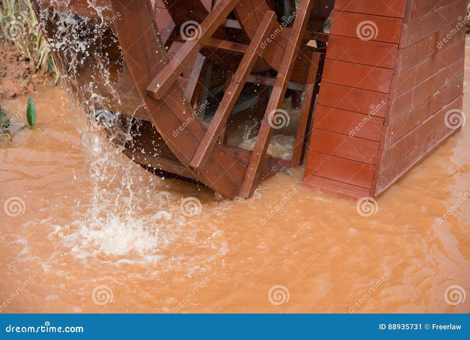 Funcionamiento De Madera De La Rueda De Agua Imagen de archivo - Imagen de madera, watermill ...