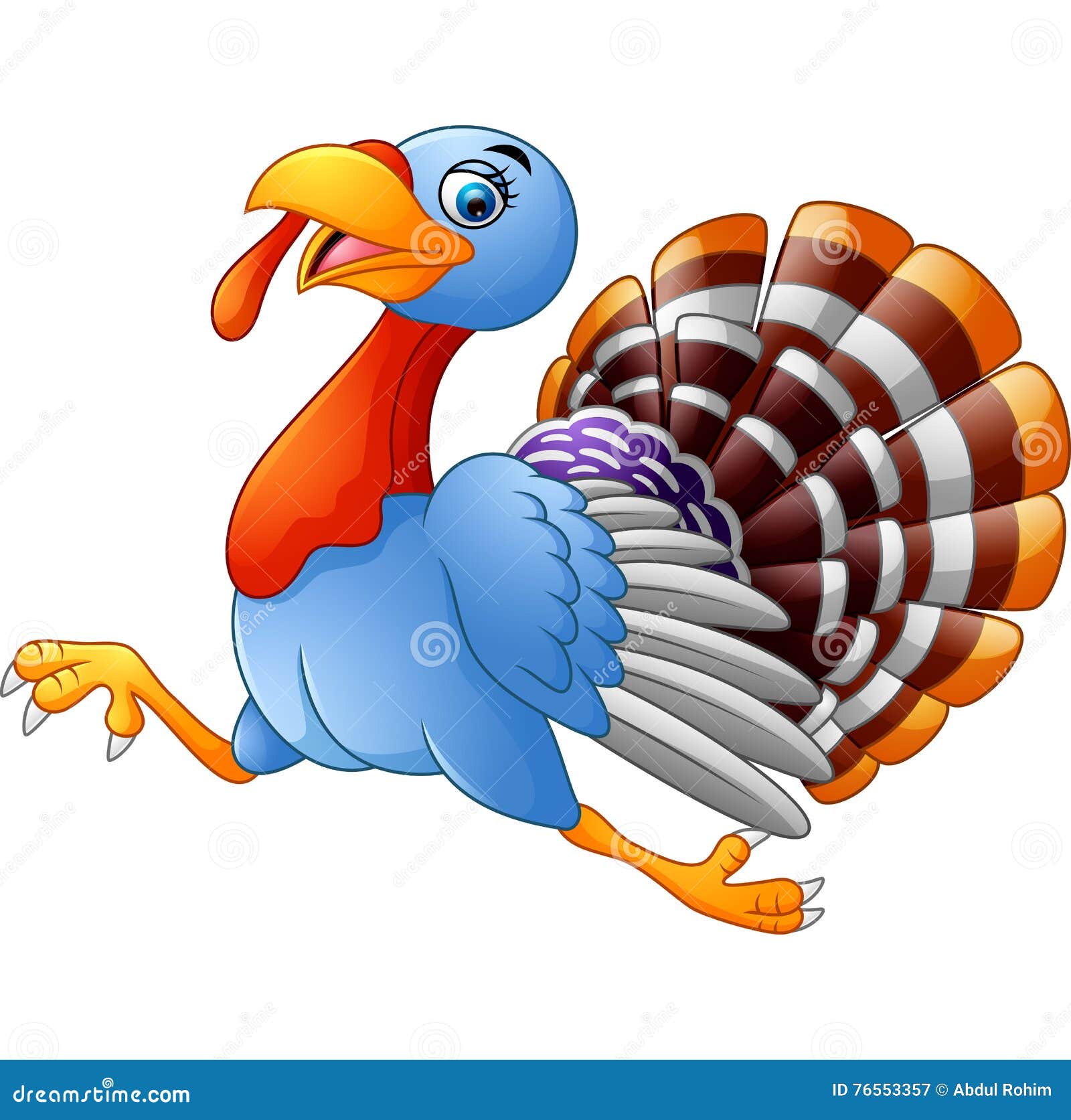 Funcionamiento Del Pavo De La Historieta Ilustración del Vector ...