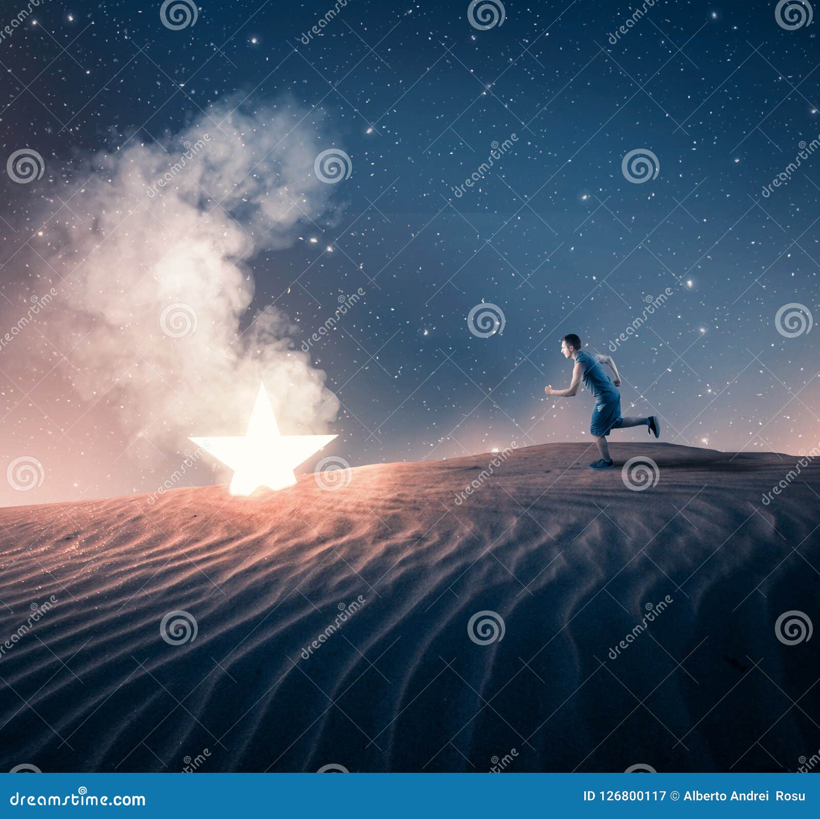 Funcionamiento a Una Estrella Caida Imagen de archivo - Imagen de ...