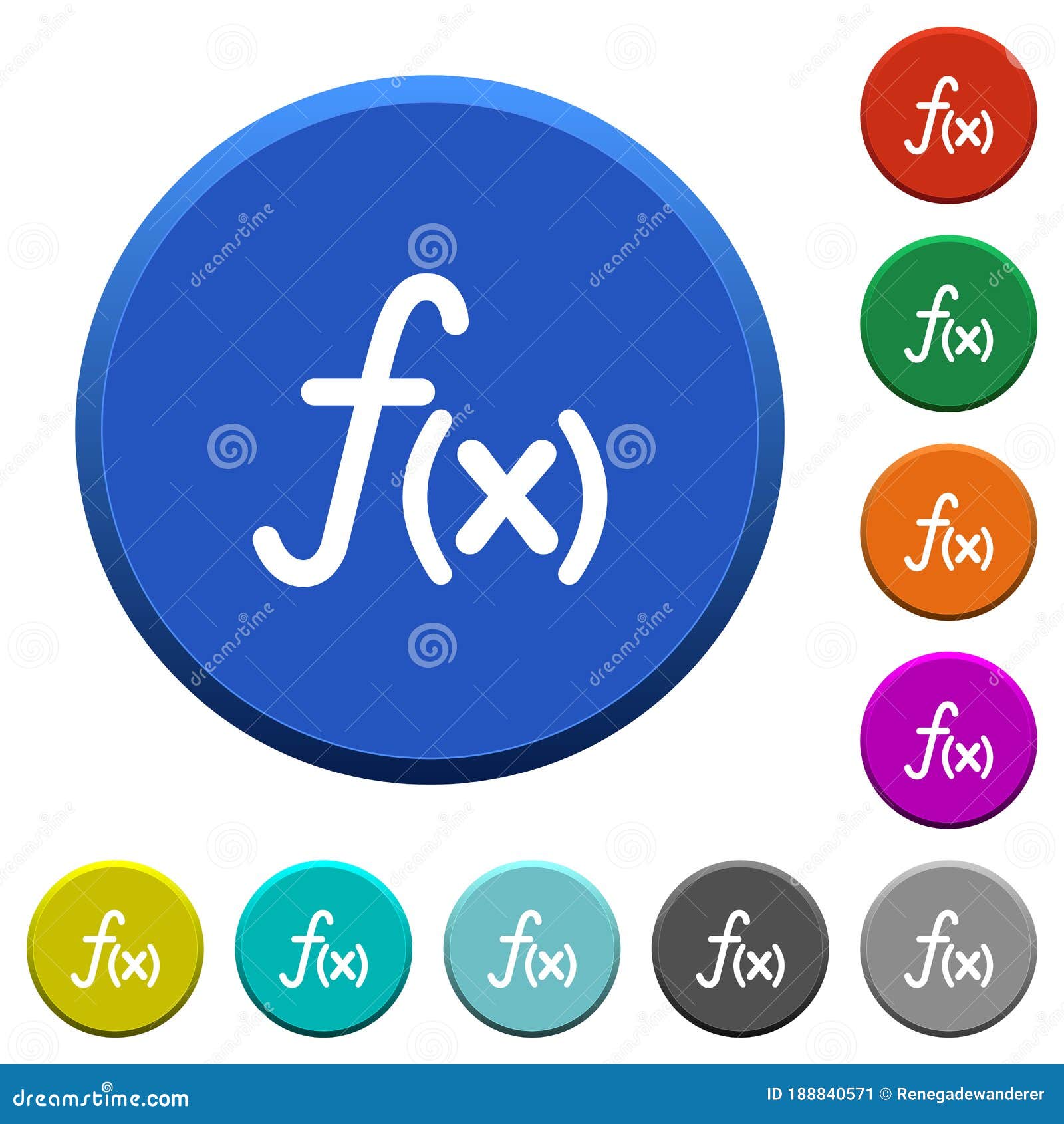 Function beveled buttons stock vector. Illustration of chart - 188840571