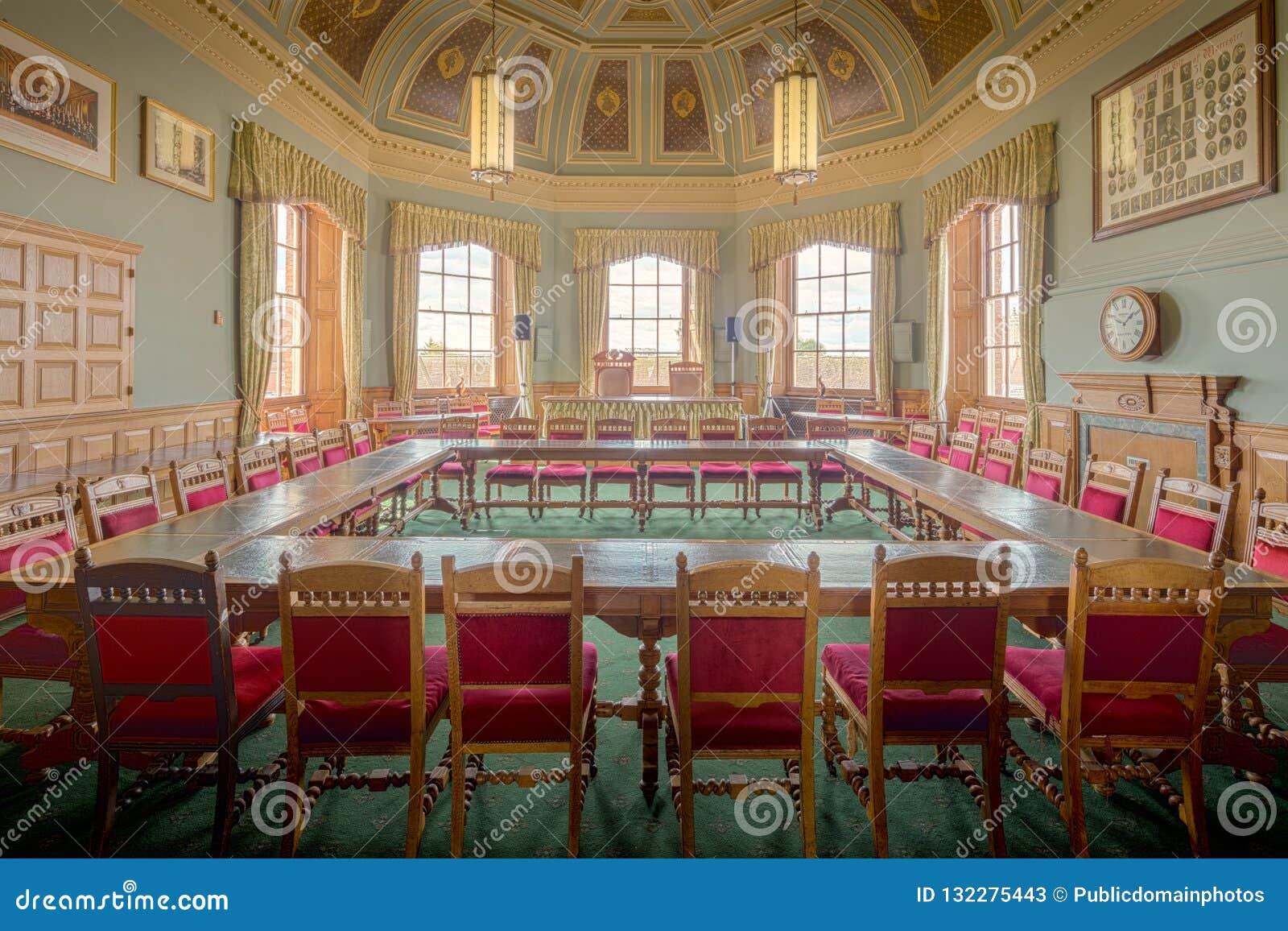 Function Hall, Conference Hall, Table, Interior Design Picture. Image ...