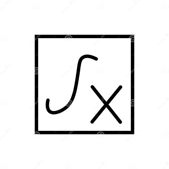 Function Icon Vector Isolated on White Background, Function Sign , Line ...