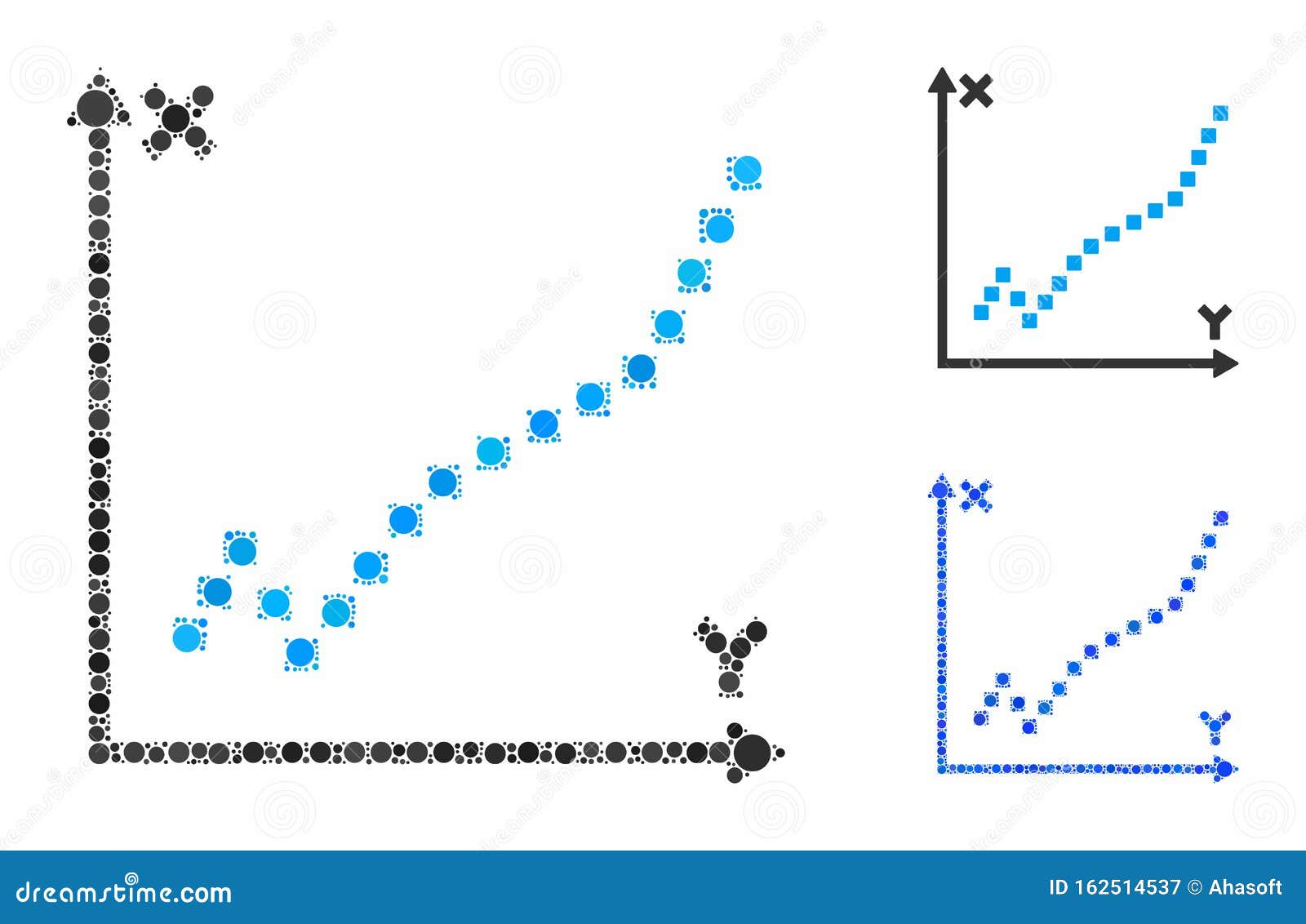 Function Plot Mosaic Icon of Spheric Items Stock Vector - Illustration ...