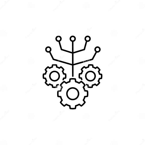 Function Settings Icon Vector Set. Editable Illustration Sign ...