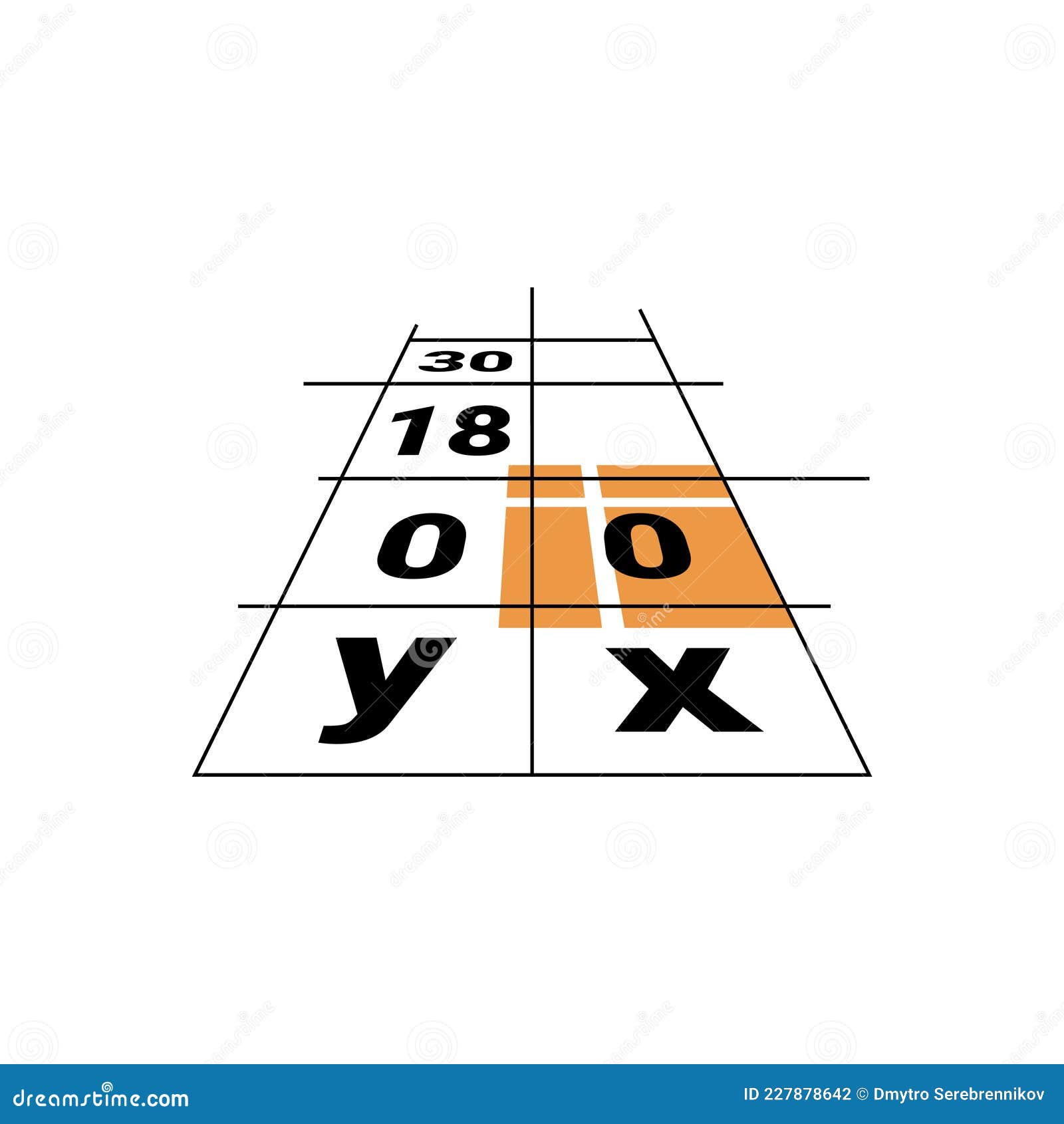 Function Table. Vector Composition in Outline Style Stock Vector ...
