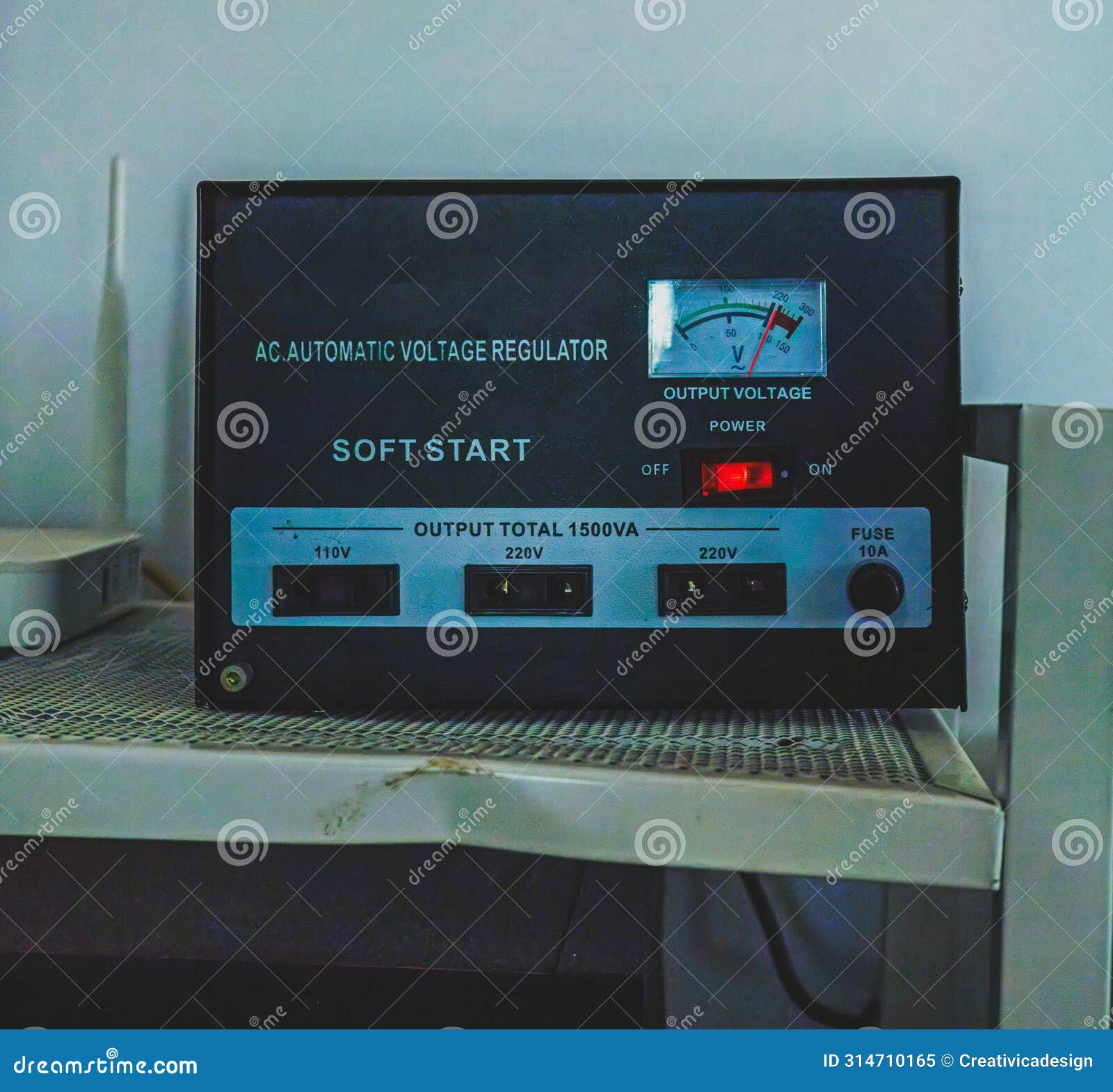 A Functional AC Automatic Voltage Regulator Stock Image - Image of ...