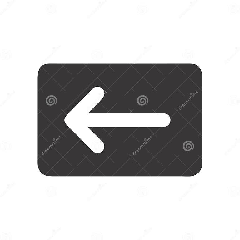 Functional Arrow Key Icon stock illustration. Illustration of laptop ...