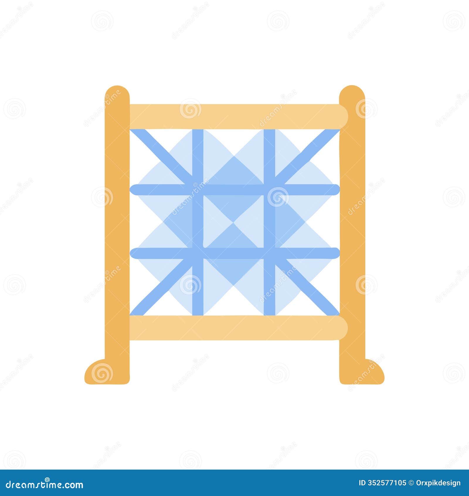 Functional Quilt Stand for Display Stock Illustration - Illustration of ...