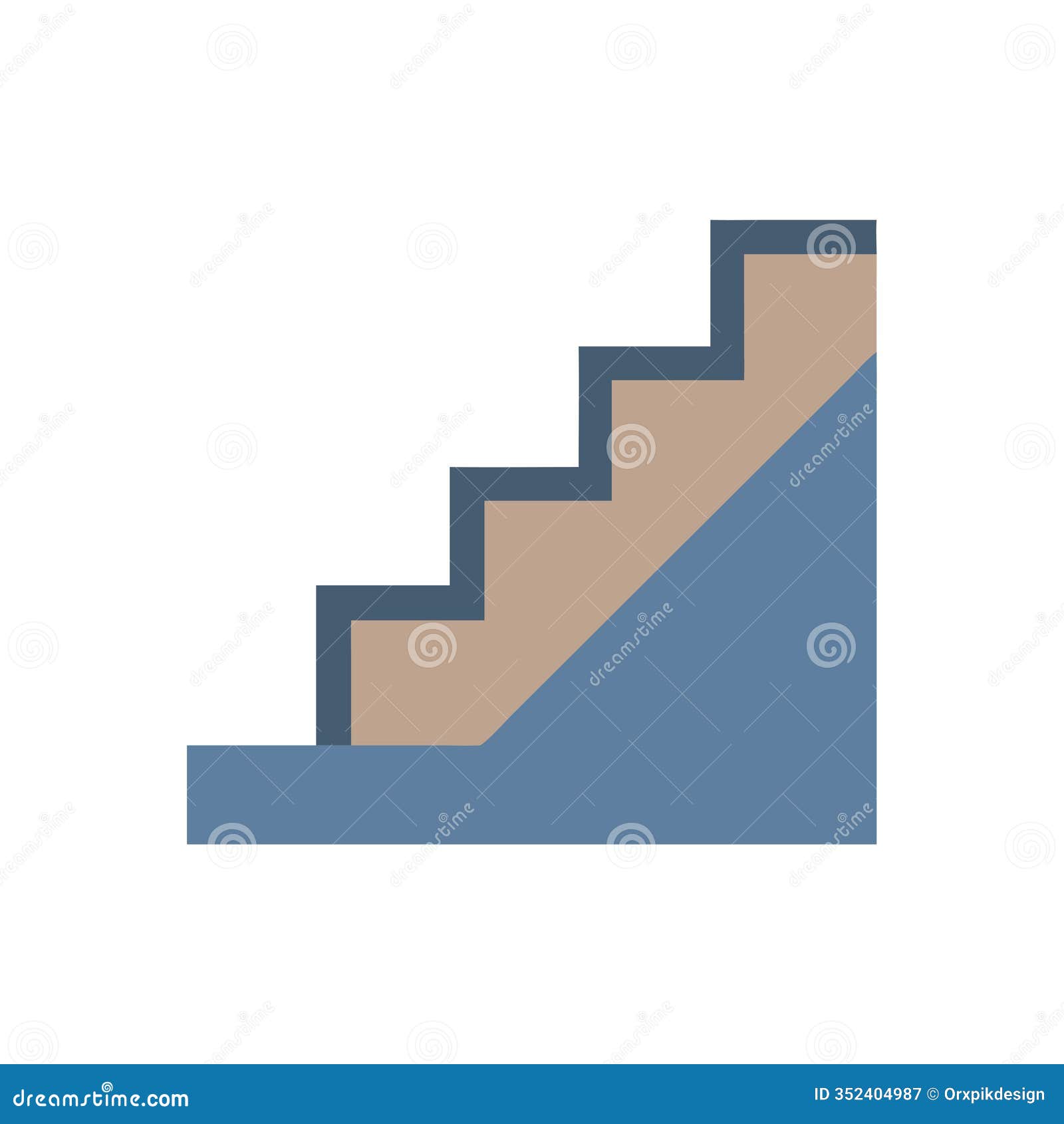 Functional Stair Riser Icon For Safety Cartoon Vector | CartoonDealer ...