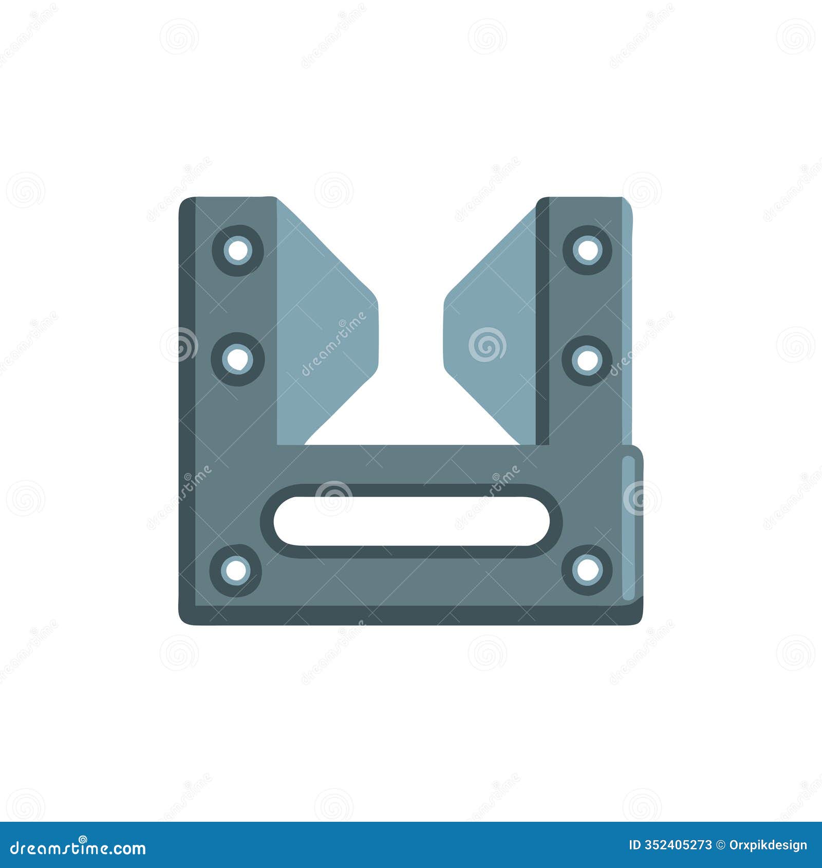 Functional Steel Bracket Design for Versatile Use Stock Illustration ...