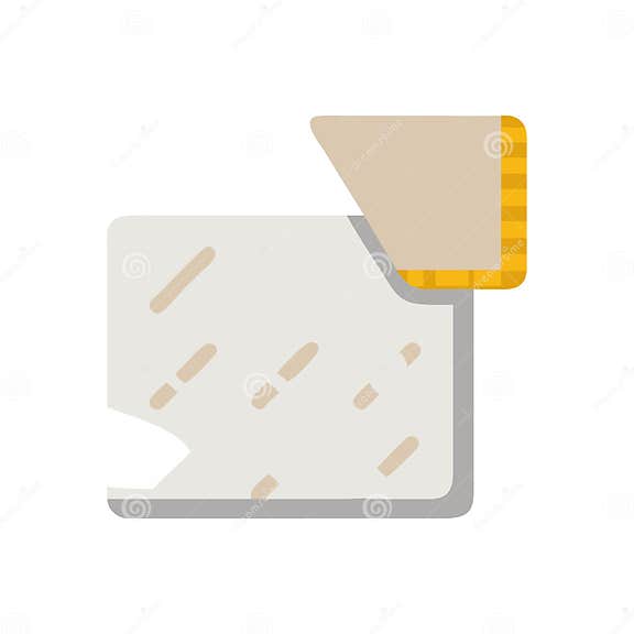 Functional Stucco Finish Icon for Construction Stock Illustration ...