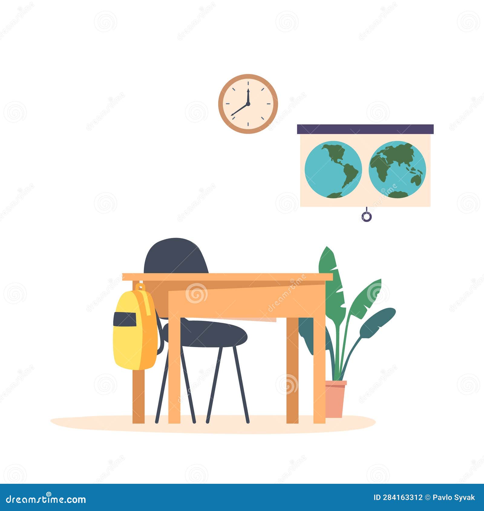 Functional and Sturdy Student Desk in a Classroom Setting, Designed To ...