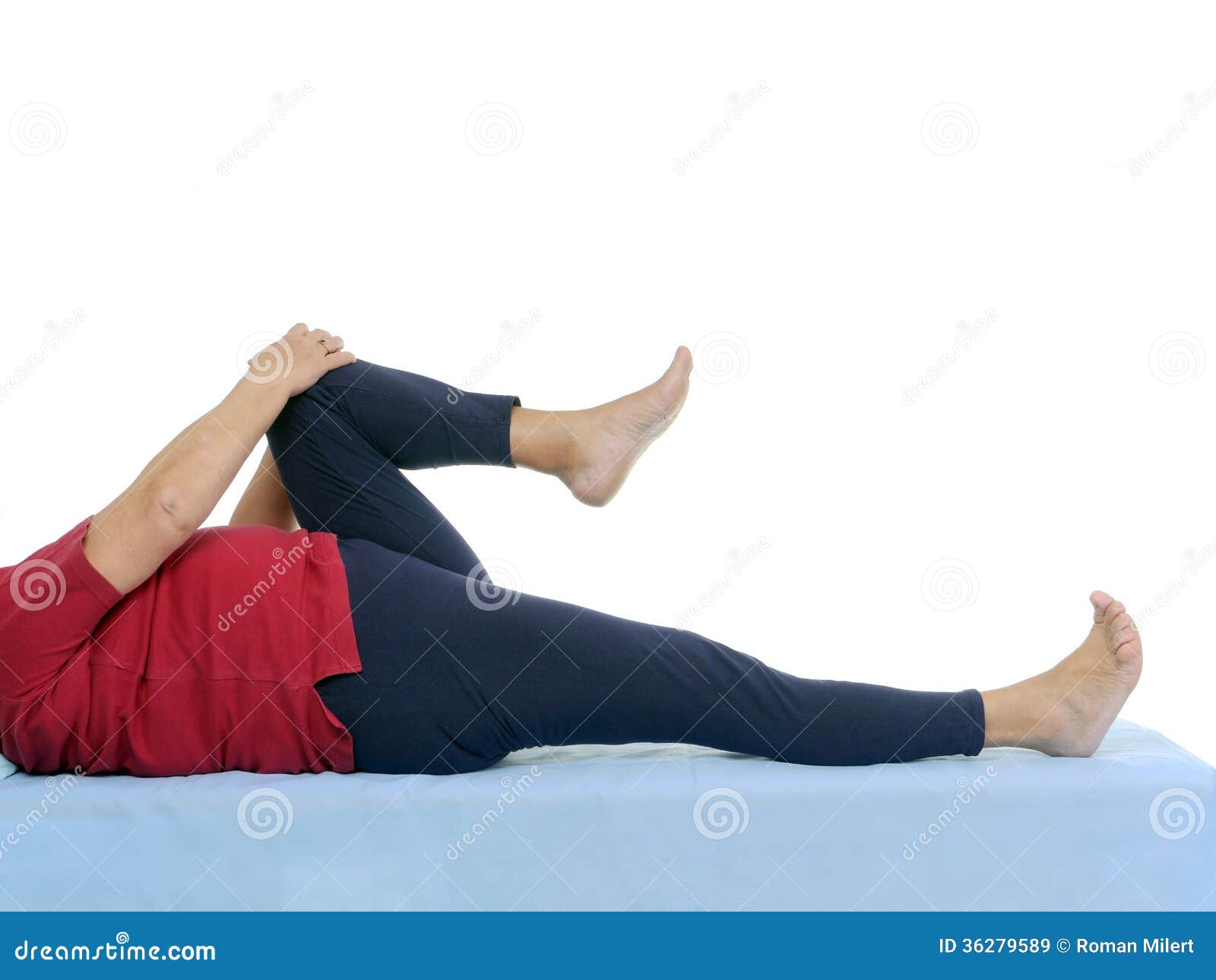 Functional Test of Hip Joint Contraction Stock Image - Image of ...