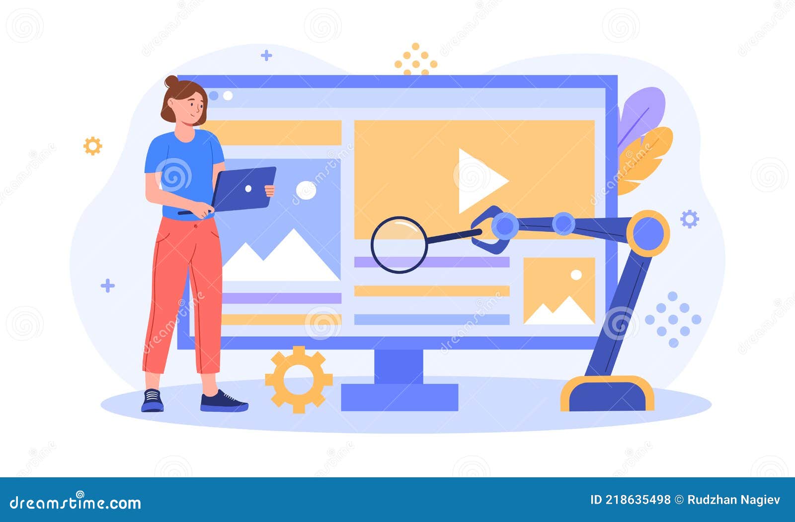 Functional Test, Search Errors and Bugs, Stock Vector - Illustration of ...