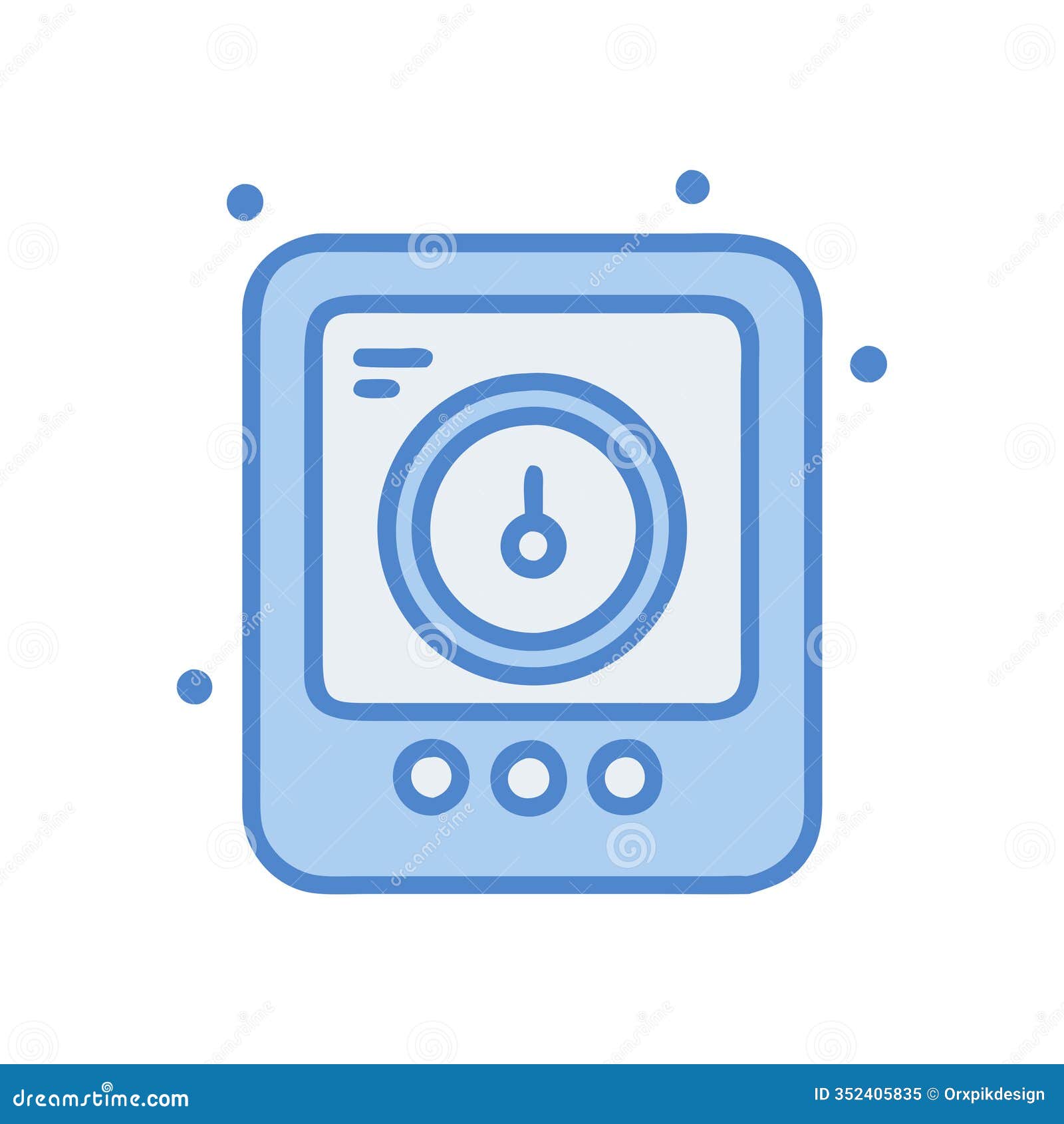 Functional Thermostat Icon for Temperature Control Stock Illustration ...