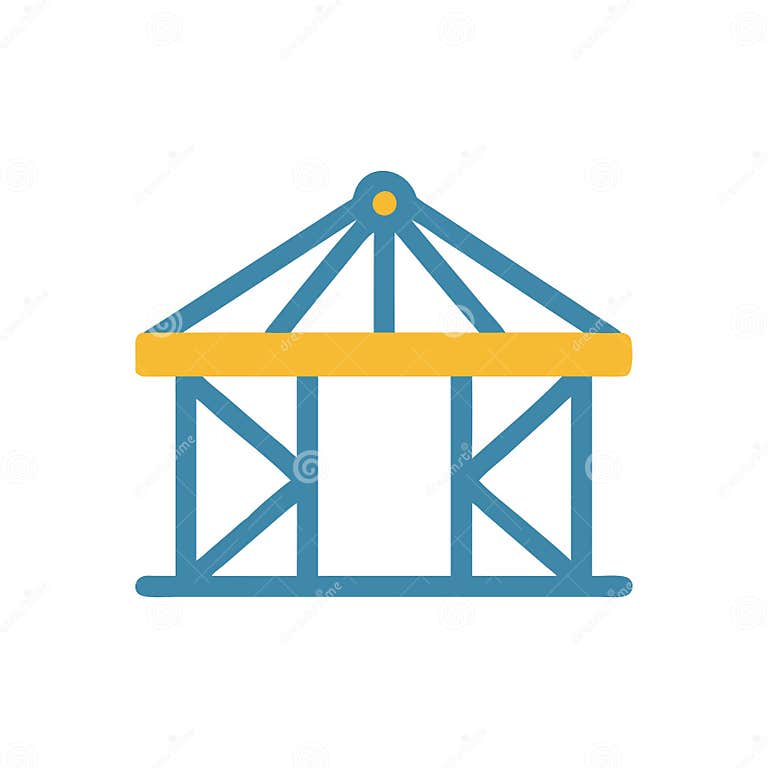 Functional Truss Icon for Architectural Projects Stock Illustration ...