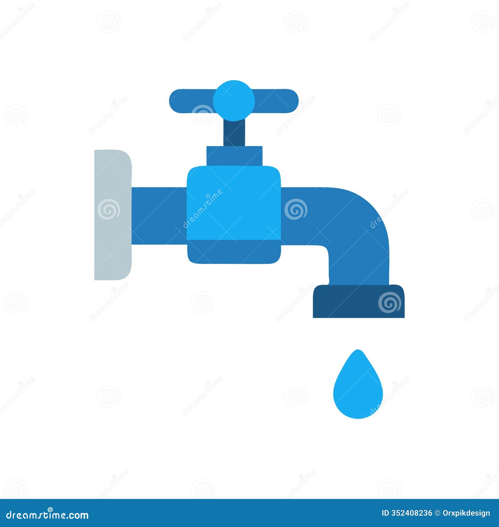 Functional Water Tap Icon for Homes Stock Illustration - Illustration ...