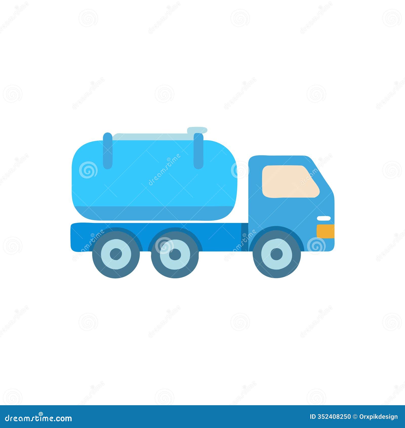 Functional Water Truck Icon for Services Stock Illustration ...