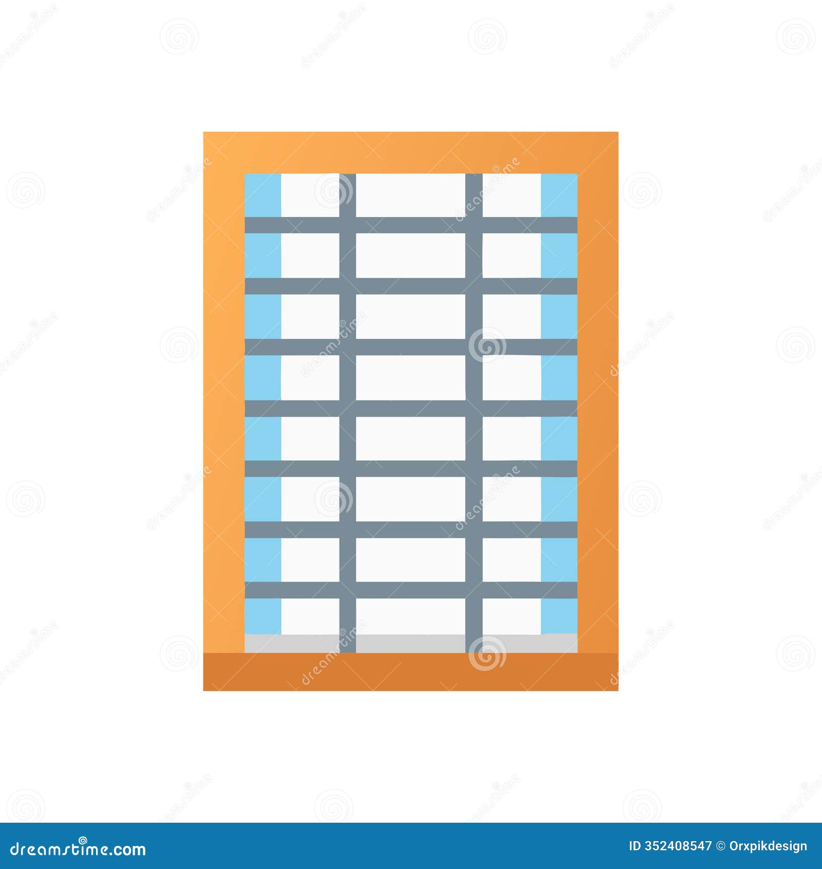 Functional Window Grille Icon for Ventilation Stock Illustration ...