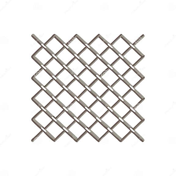 Functional Wire Mesh Icon for Safety Stock Illustration - Illustration ...