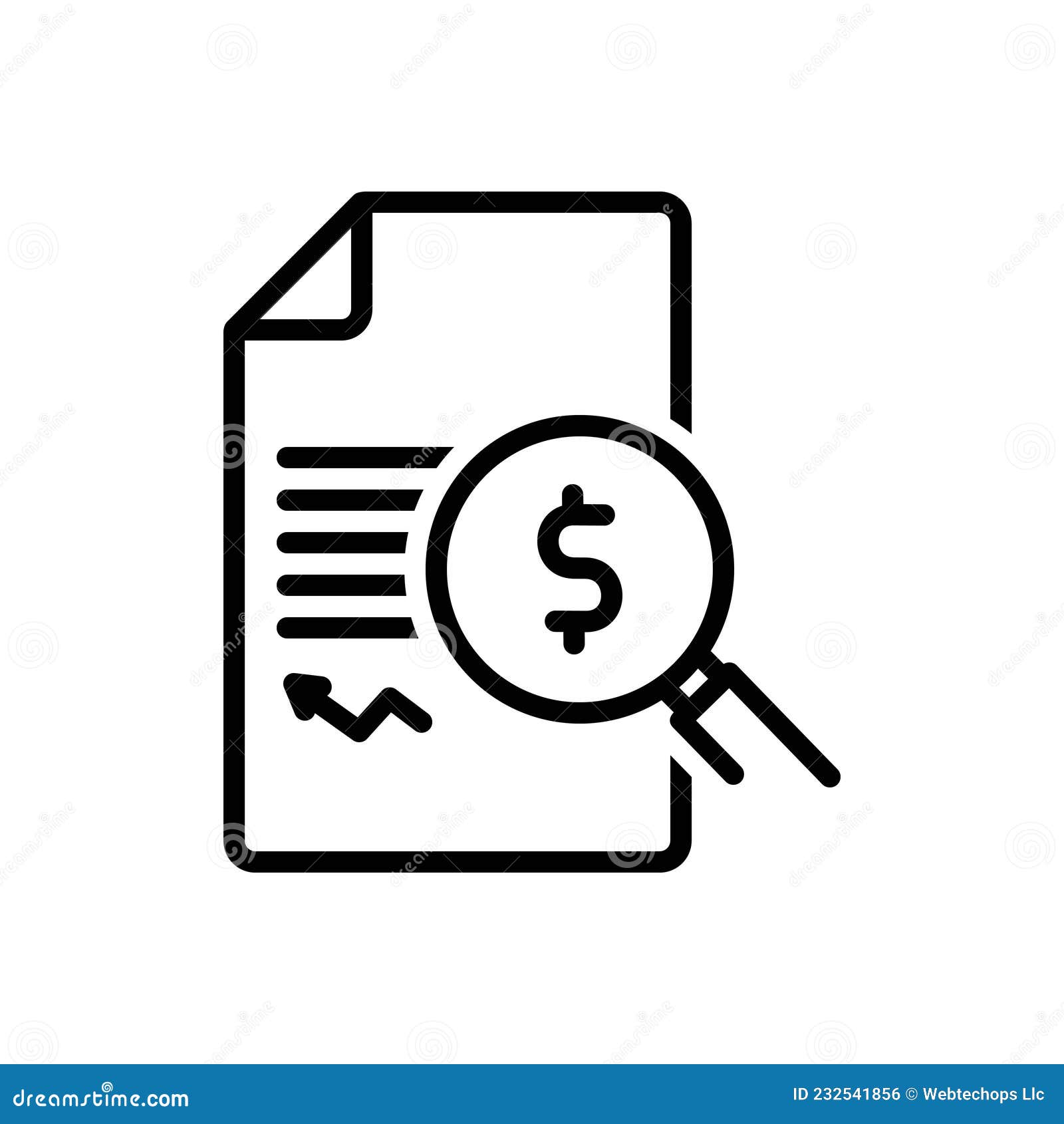 Black Line Icon for Fundamental, Basic and Document Stock Vector ...