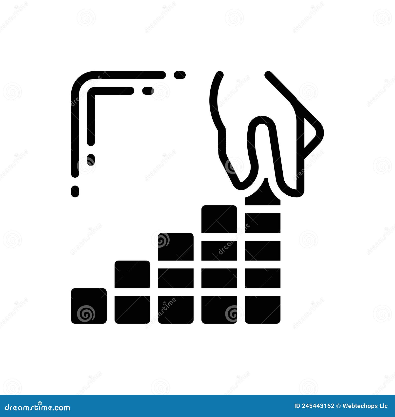 Black Solid Icon for Fundamental, Basic and Foundation Stock Vector ...