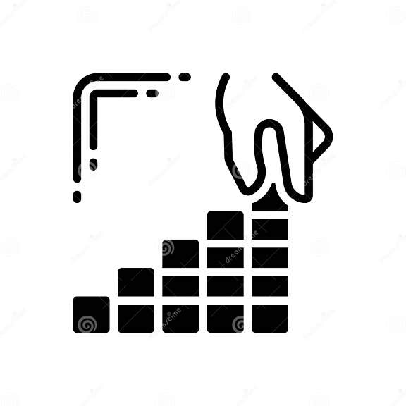 Black Solid Icon for Fundamental, Basic and Foundation Stock Vector ...