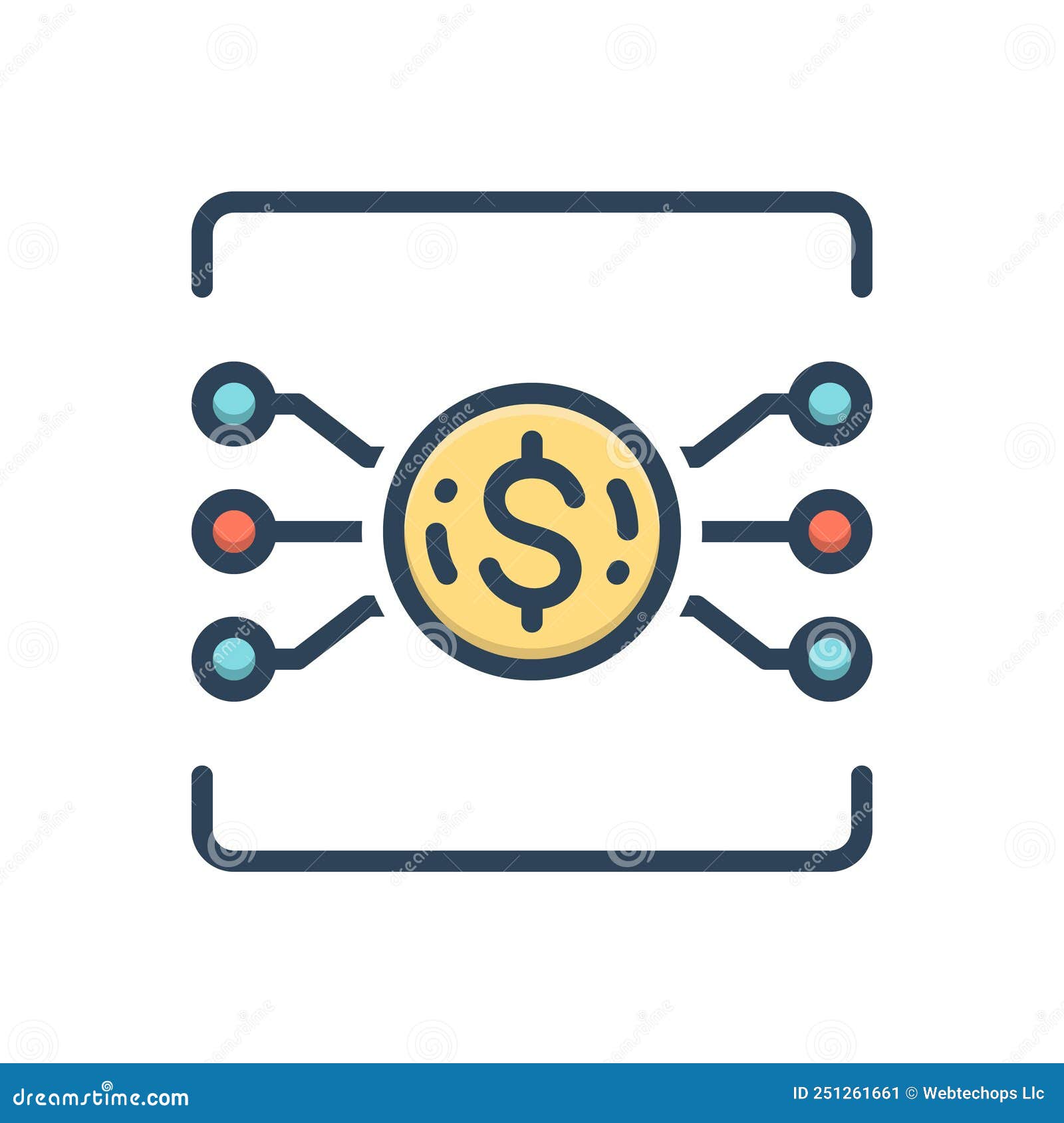 Color Illustration Icon for Fundamental, Elemental and Software Stock ...