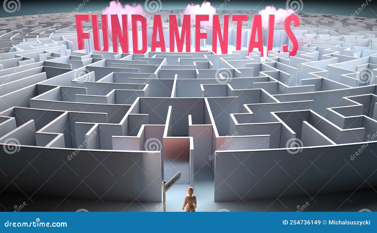 Fundamentals and a Complicated Path To it Stock Illustration ...