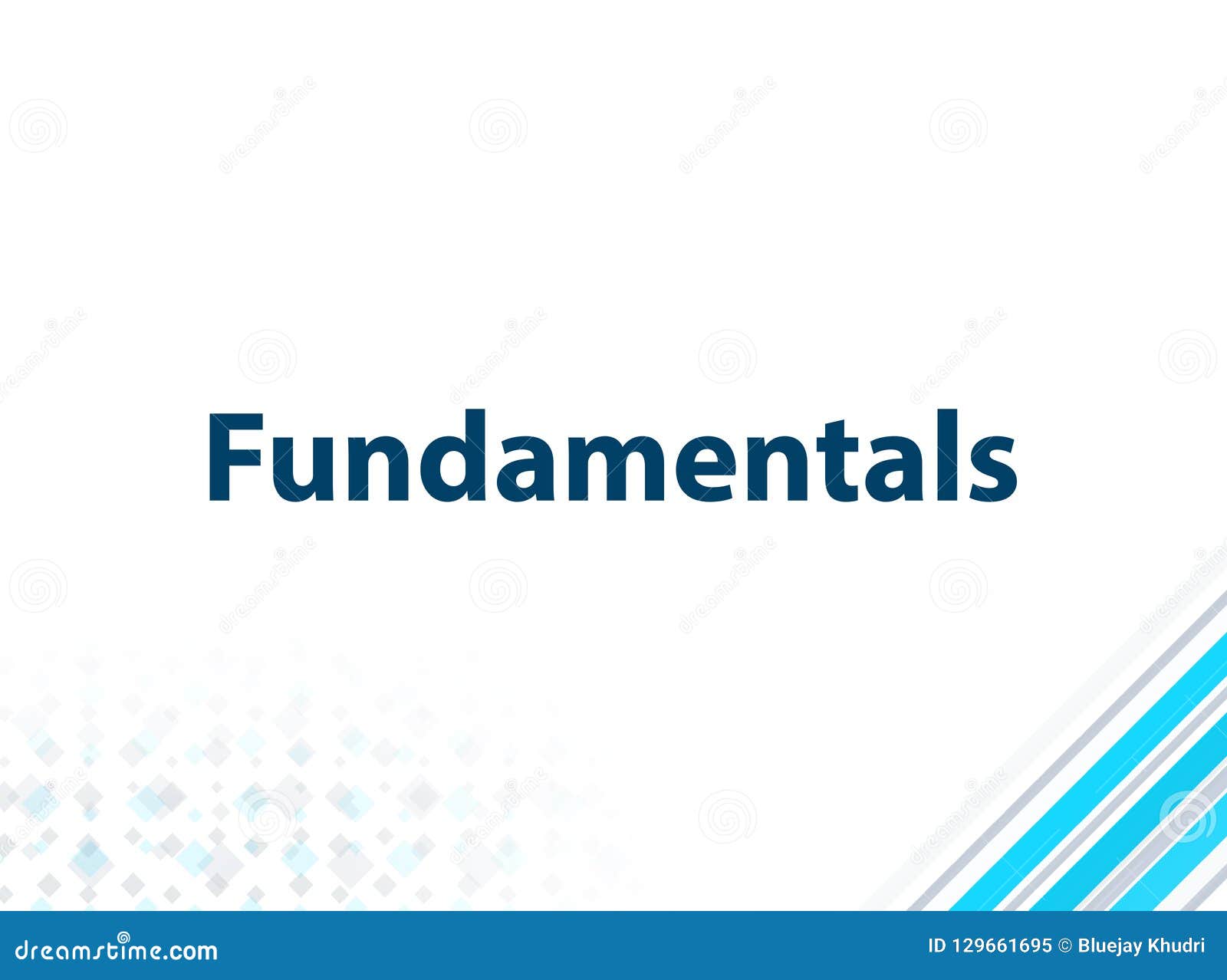 Fundamentals Modern Flat Design Blue Abstract Background Stock ...