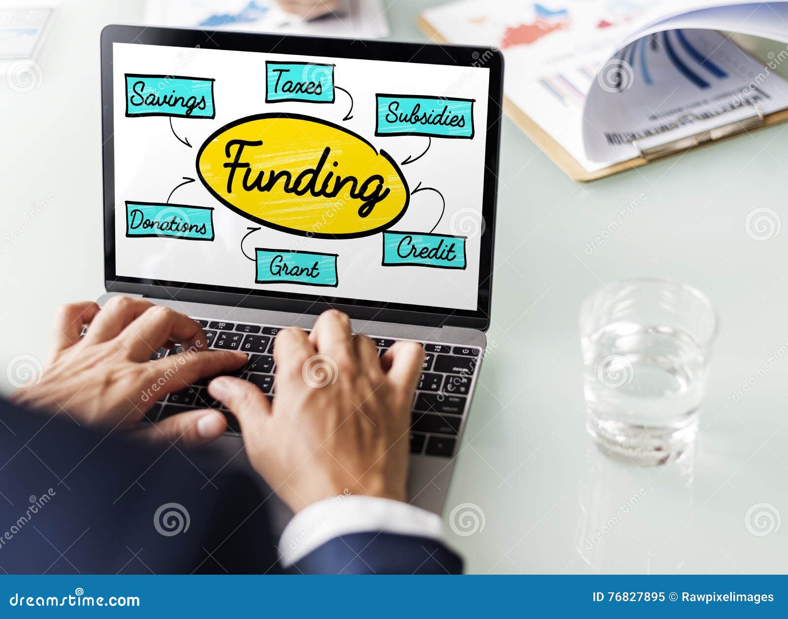 Funding Grant Donation Diagram Concept Stock Image - Image of funding ...