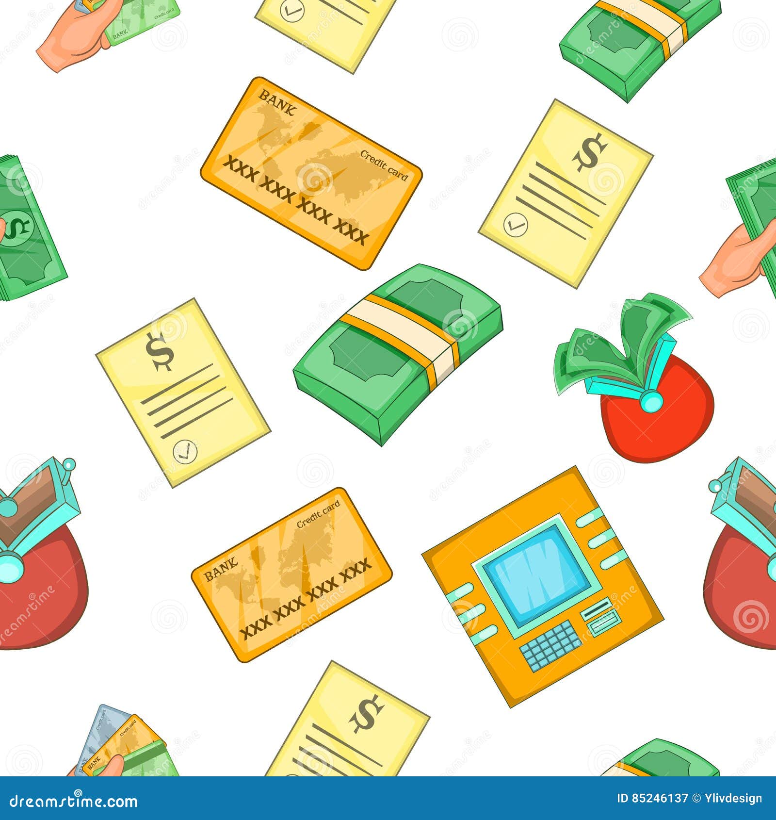 Funding Pattern, Cartoon Style Stock Vector - Illustration of blog ...