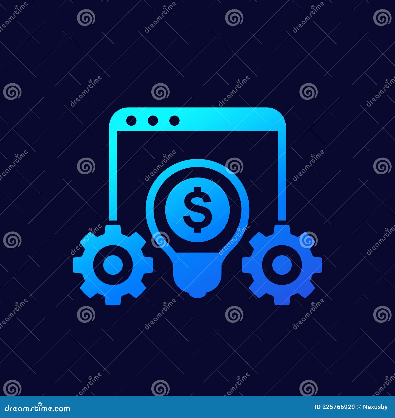 Funding Platform, Project Financing Vector Icon Stock Vector ...