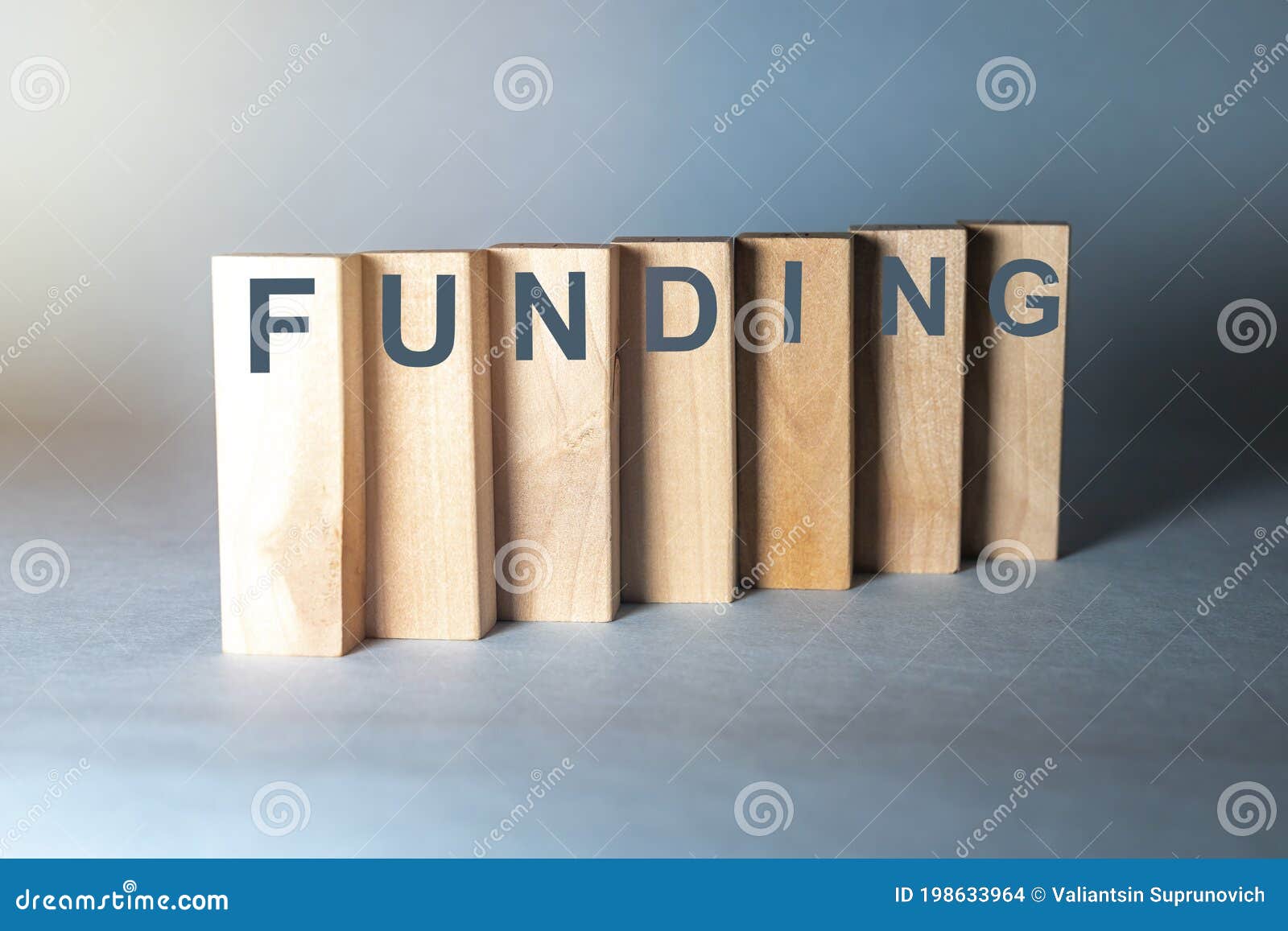 Funding Word Written in Wooden Cube Stock Photo - Image of donate ...