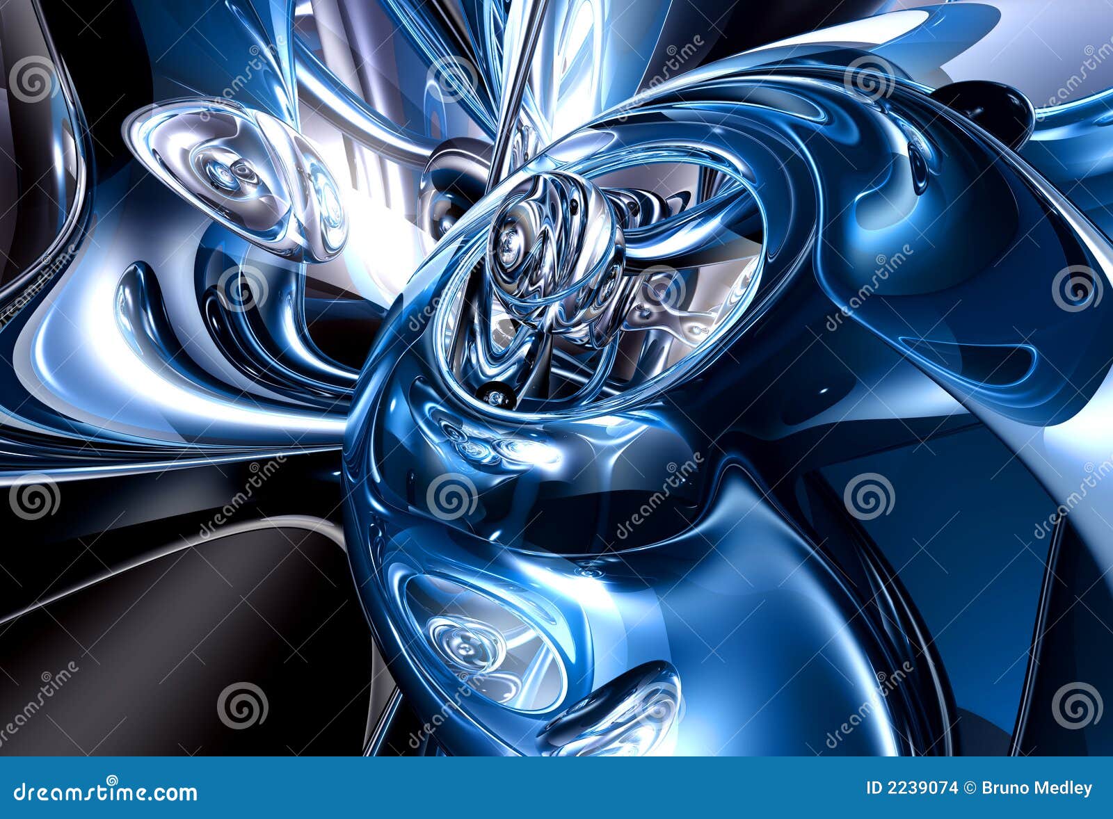 Fundo 3d abstrato ilustração stock. Ilustração de azul - 2239074