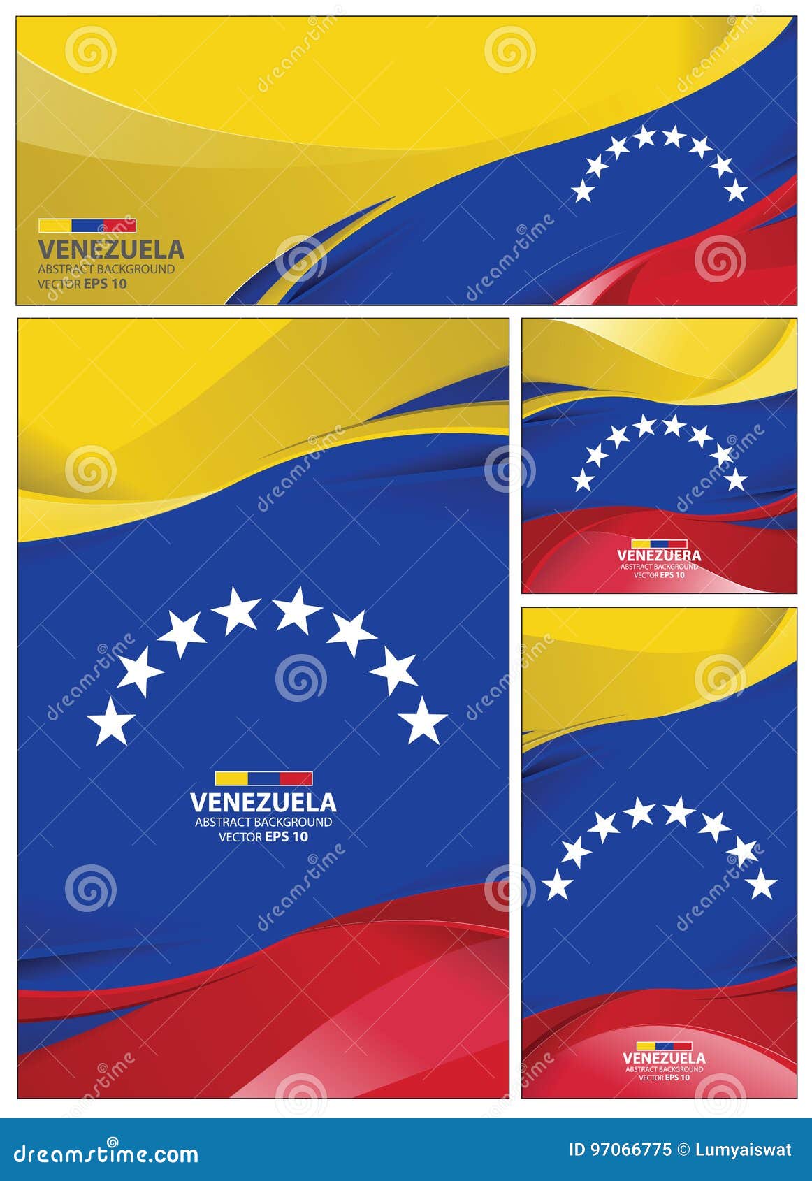 Fundo Abstrato Da Bandeira Da Venezuela Ilustração do Vetor ...