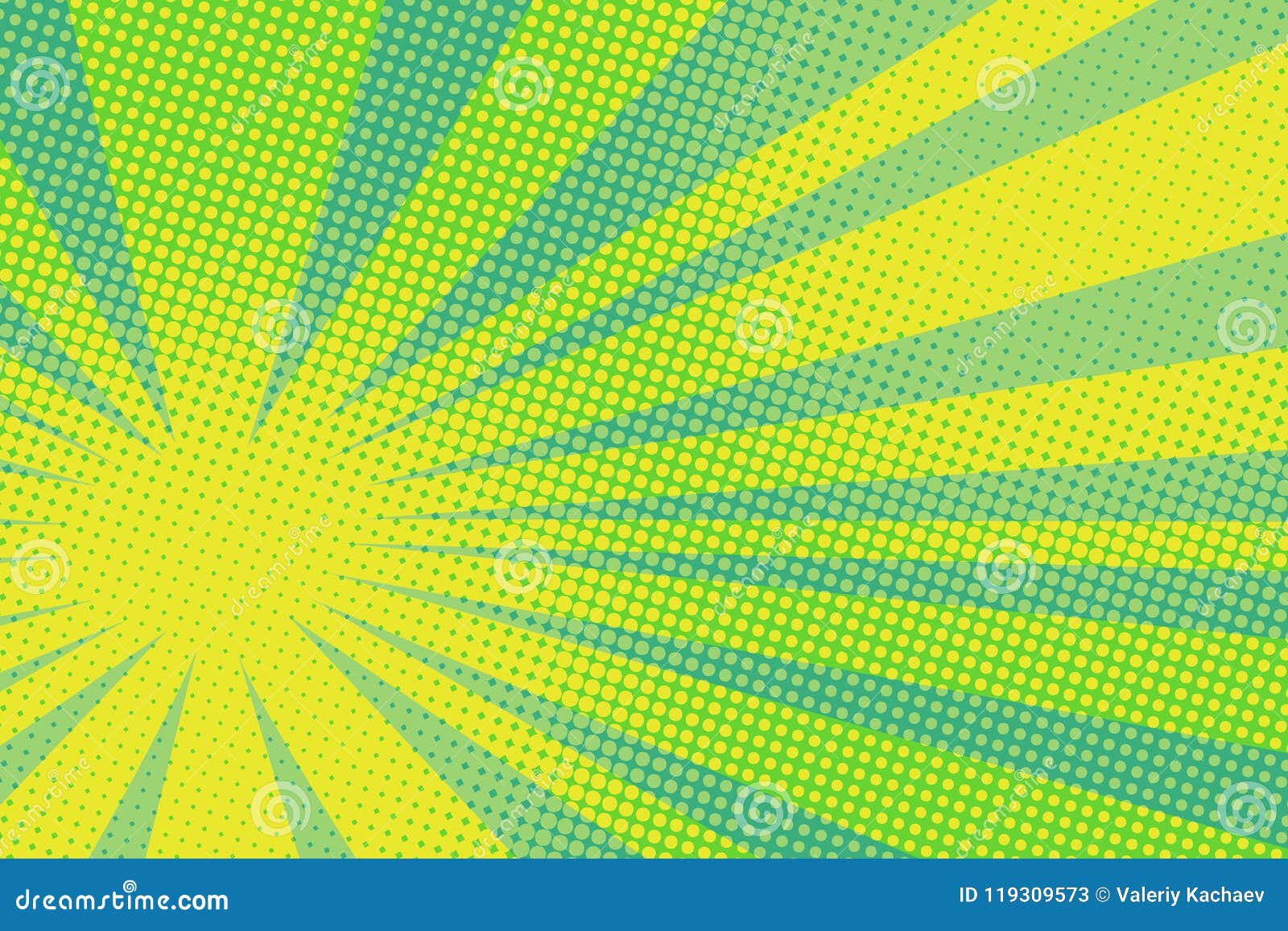 Fundo Amarelo Verde Do Pop Art Ilustração do Vetor - Ilustração de ...