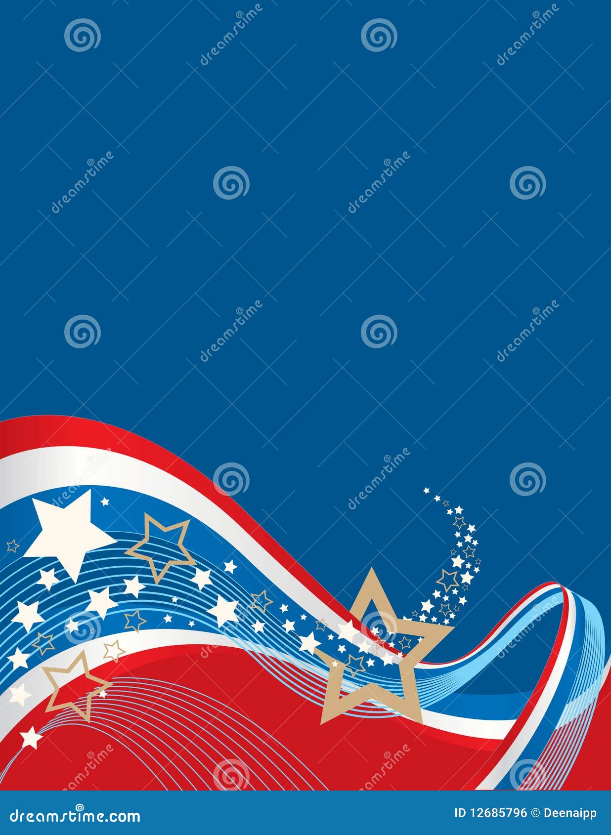 Fundo americano ilustração do vetor. Ilustração de estrelas - 12685796